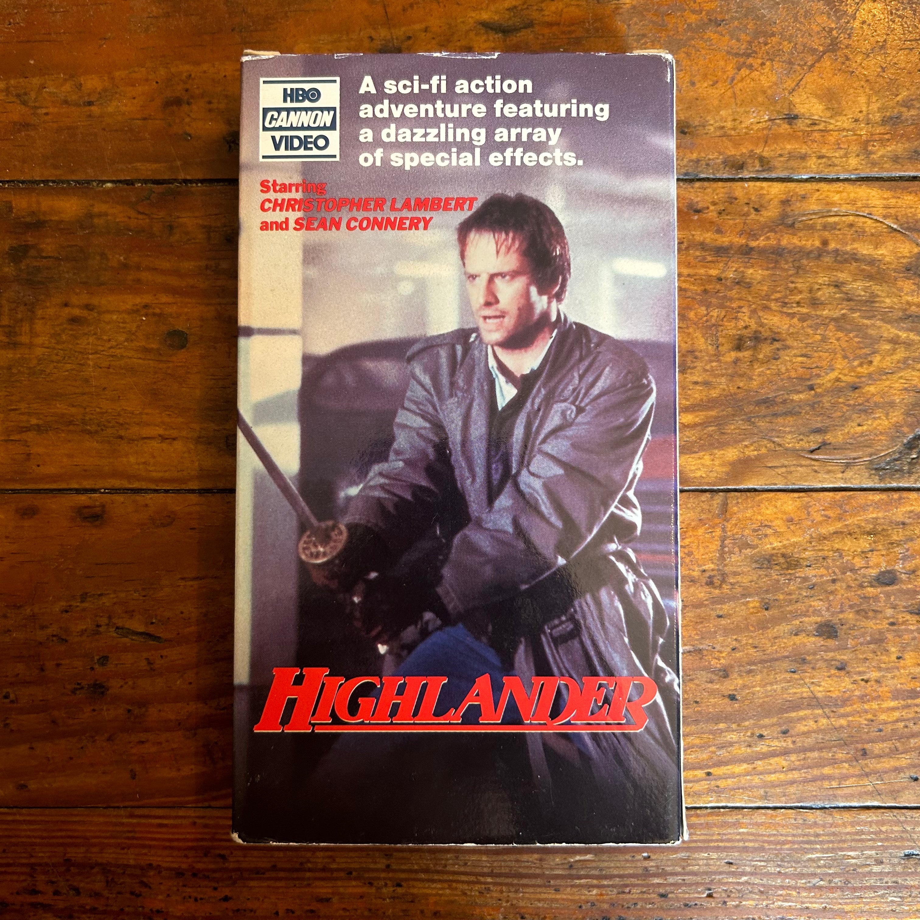 Highlander (1986) HBO CANNON VHS – Hail - Records and Oddities